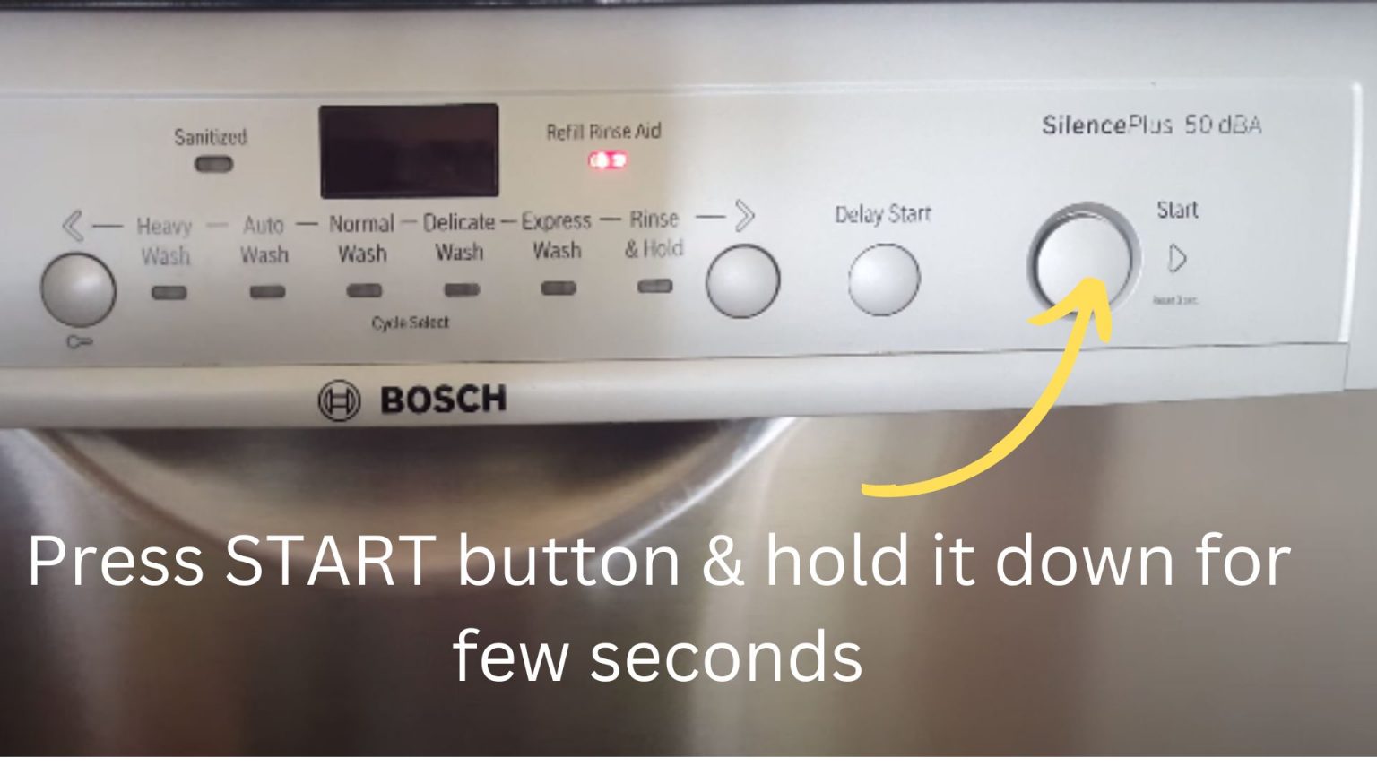 Reset Bosch Dishwasher Silence Plus 50 DBA Step By Step RectifyHome