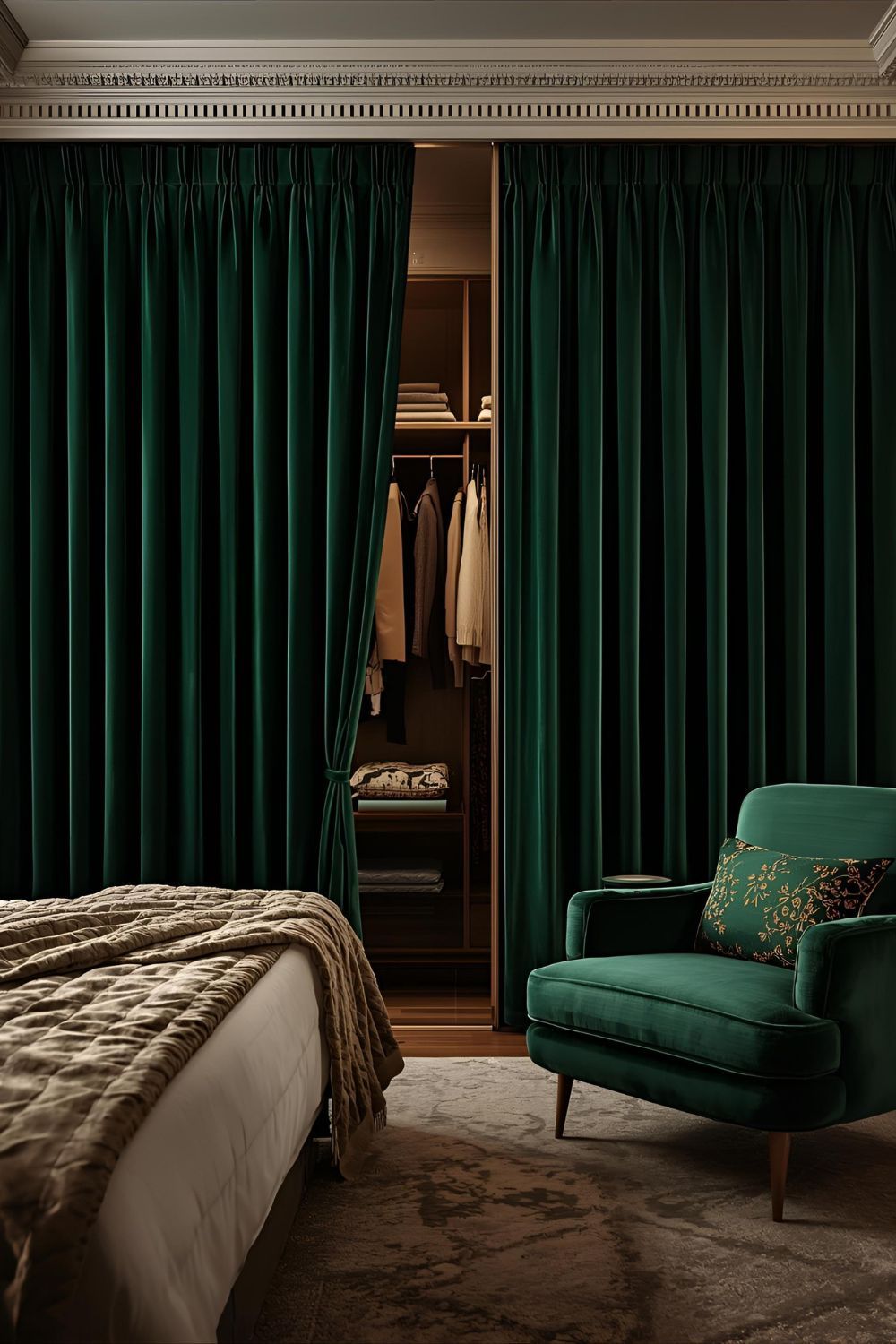 How Curtain Closet Doors Add Warmth and Versatility to Any Interior ...